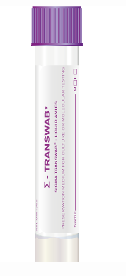 Σ Transwab® endast medium. litet rör 3ml flytande Amies medium - LABFAB